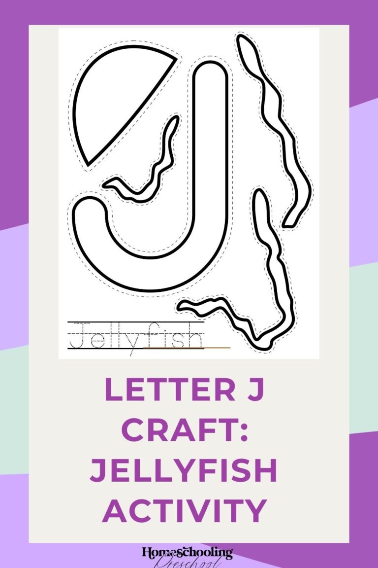 Letter J Craft: Jellyfish Activity - Homeschooling Preschool