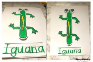 Letter I Craft: Iguana Activity - Homeschooling Preschool