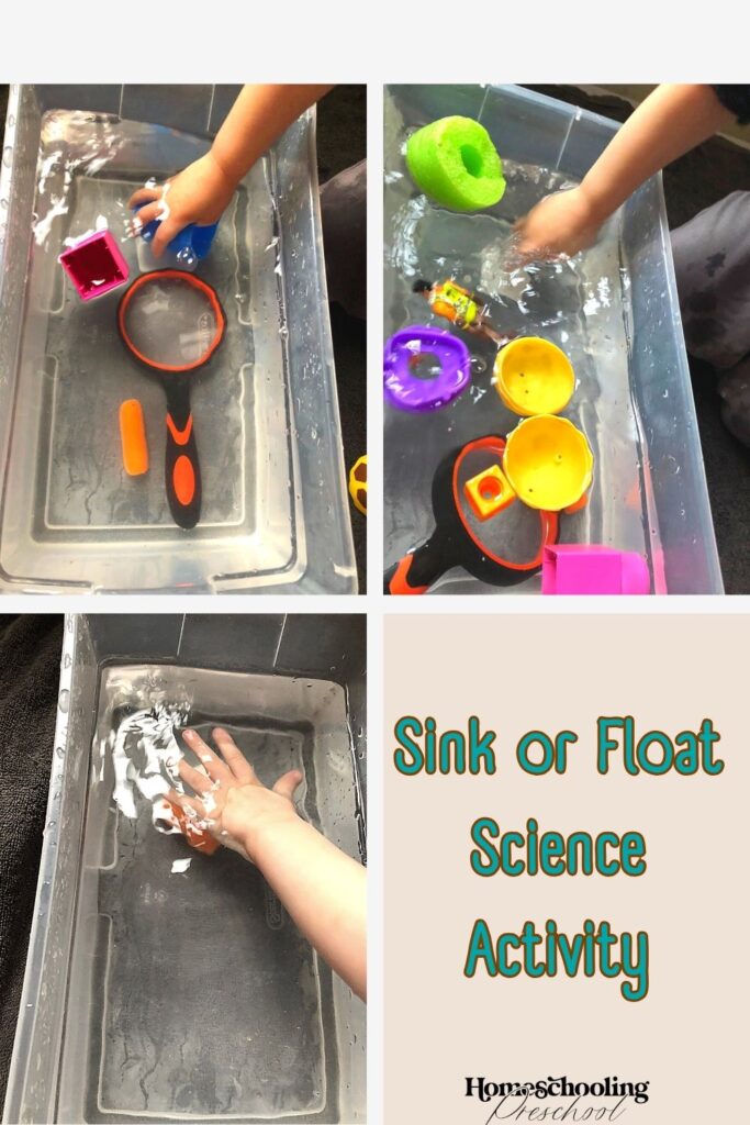 Sink or Float Science Activity - Homeschooling Preschool