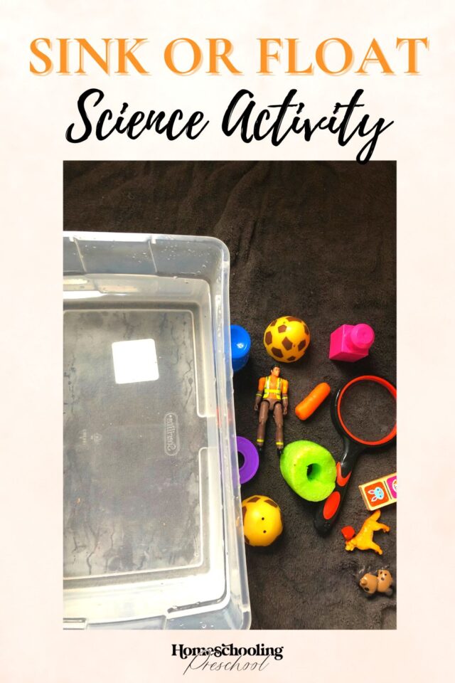 Sink or Float Science Activity - Homeschooling Preschool