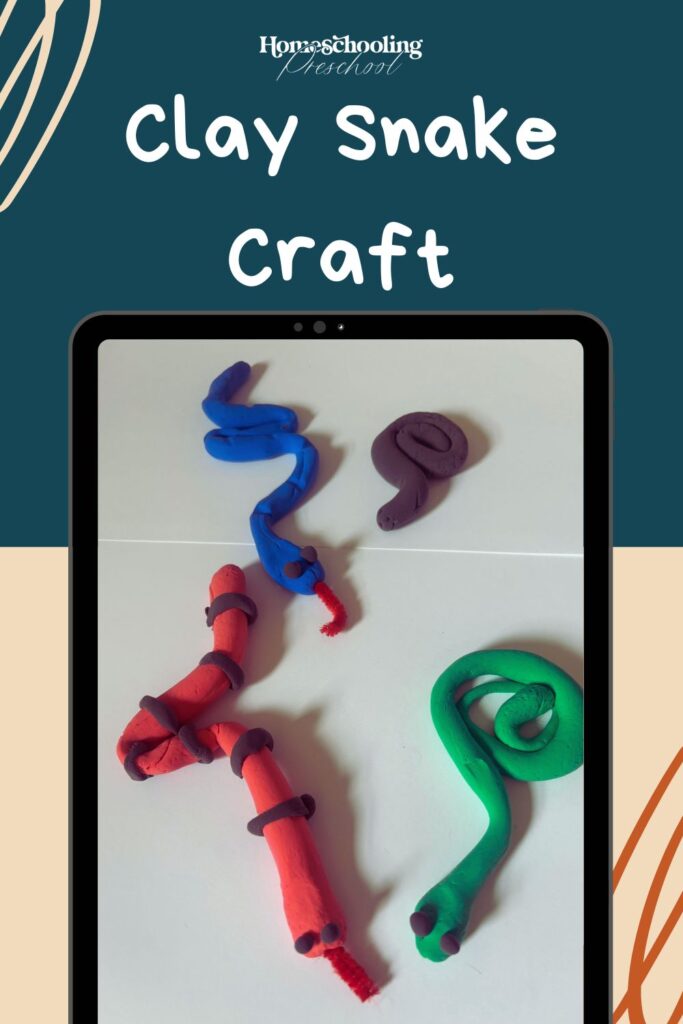 Clay Snake Craft - Homeschooling Preschool