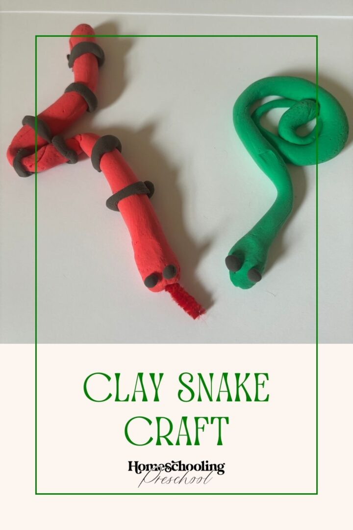 Clay Snake Craft - Homeschooling Preschool