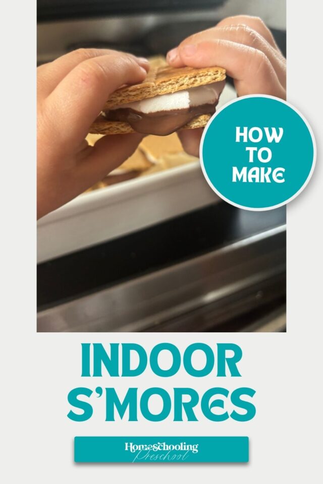 How To Make Indoor S'mores - Homeschooling Preschool