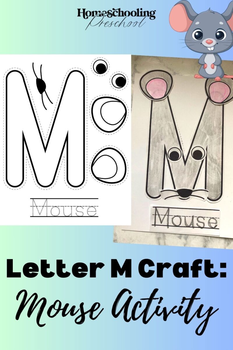 Letter M Craft: Mouse Activity - Homeschooling Preschool