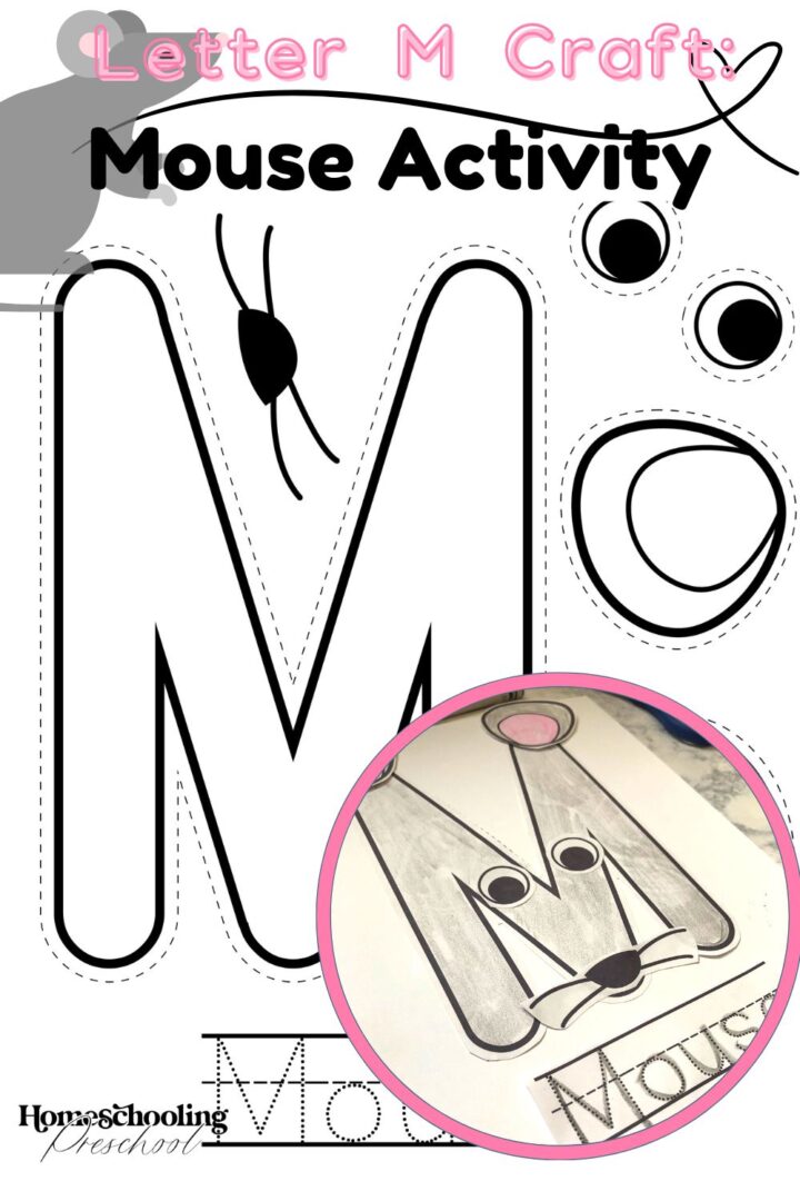 Letter M Craft: Mouse Activity - Homeschooling Preschool