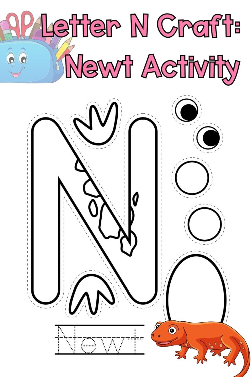 Letter N Craft: Newt Activity - Homeschooling Preschool