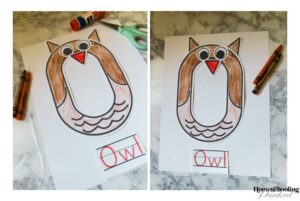 Letter O Craft: Owl Activity - Homeschooling Preschool