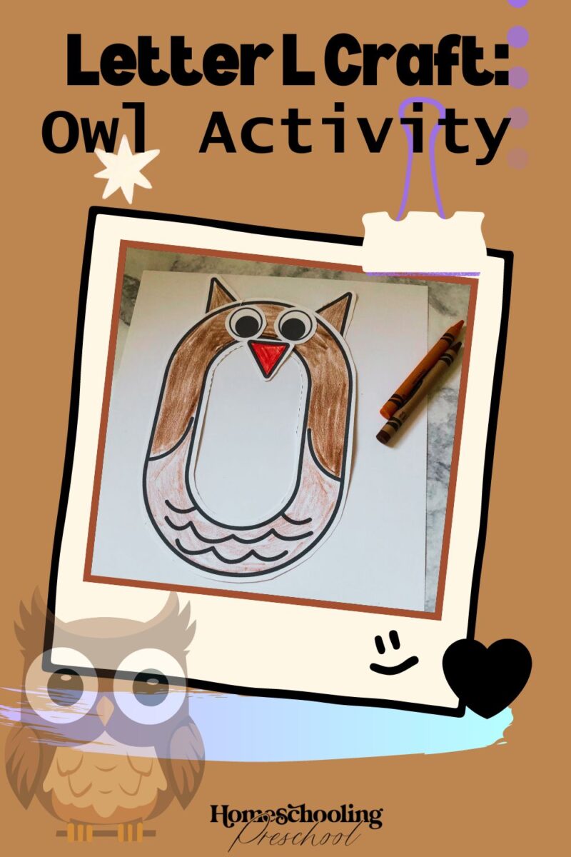 Letter O Craft: Owl Activity - Homeschooling Preschool