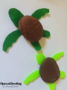 Rock Turtle Craft - Homeschooling Preschool