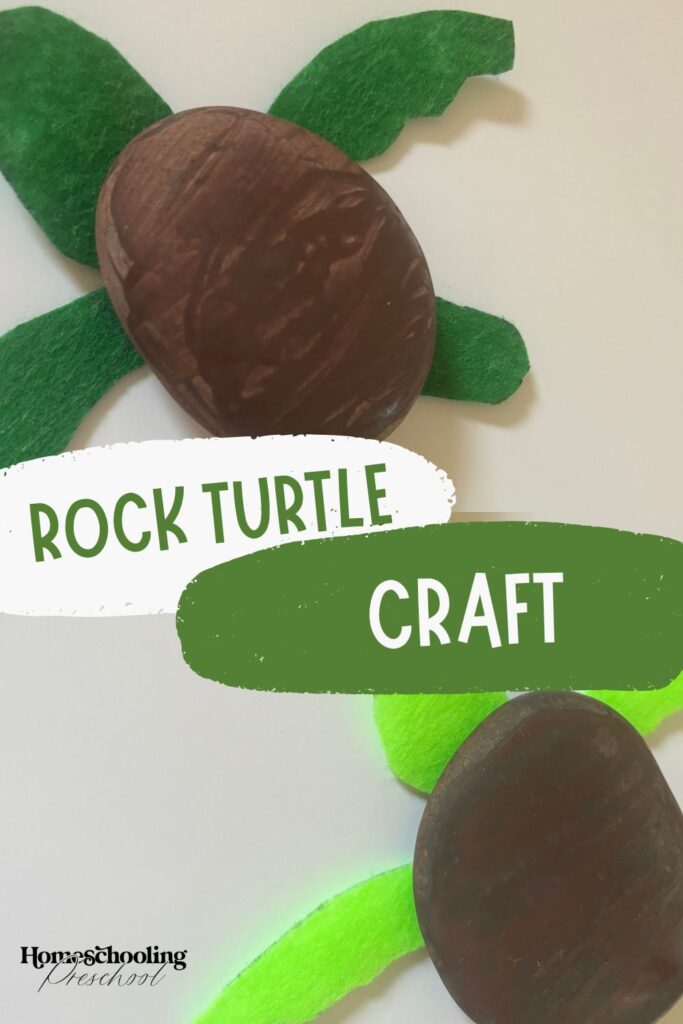 Rock Turtle Craft - Homeschooling Preschool