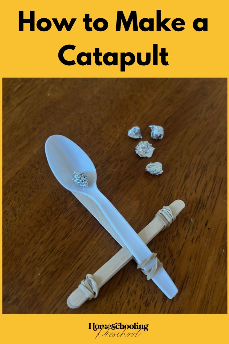 How to Make a Catapult - Homeschooling Preschool