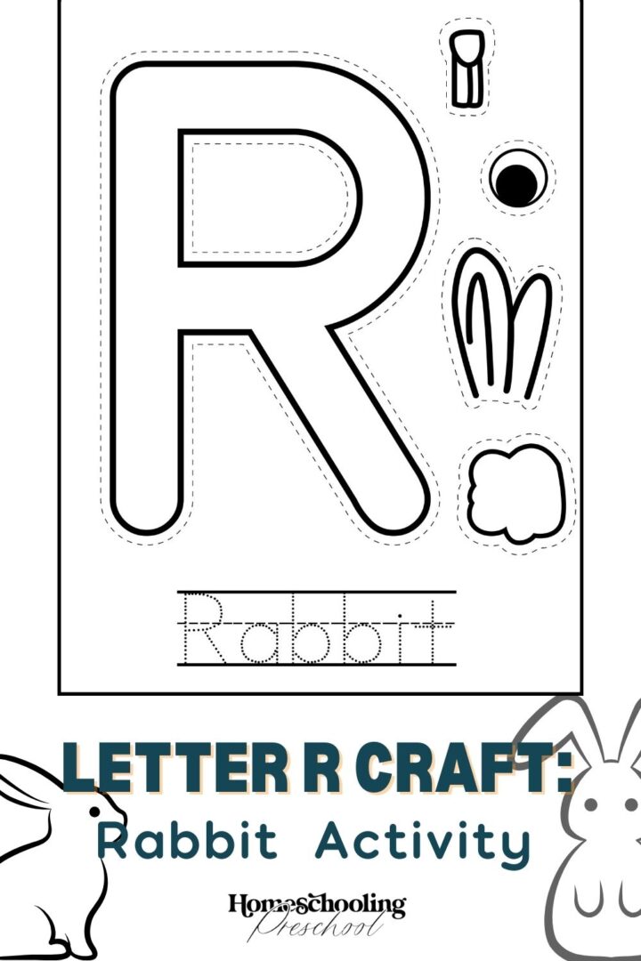 Letter R Craft: Rabbit Activity - Homeschooling Preschool