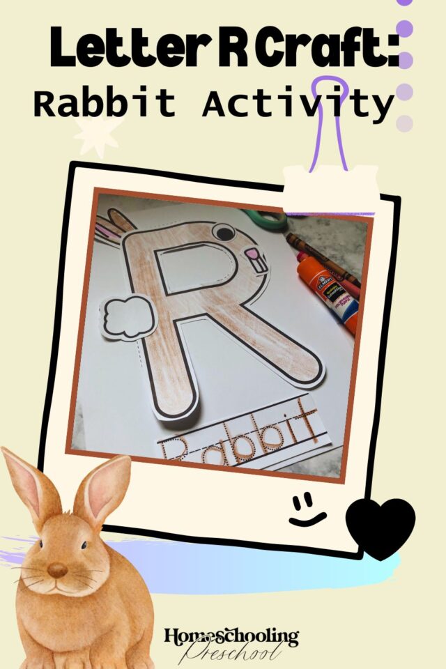 Letter R Craft: Rabbit Activity - Homeschooling Preschool