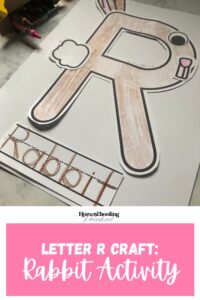 Letter R Craft: Rabbit Activity - Homeschooling Preschool