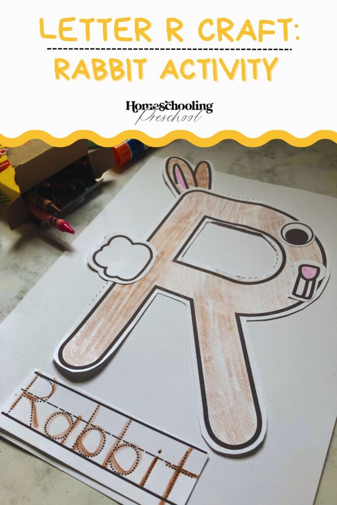 Letter R Craft: Rabbit Activity - Homeschooling Preschool