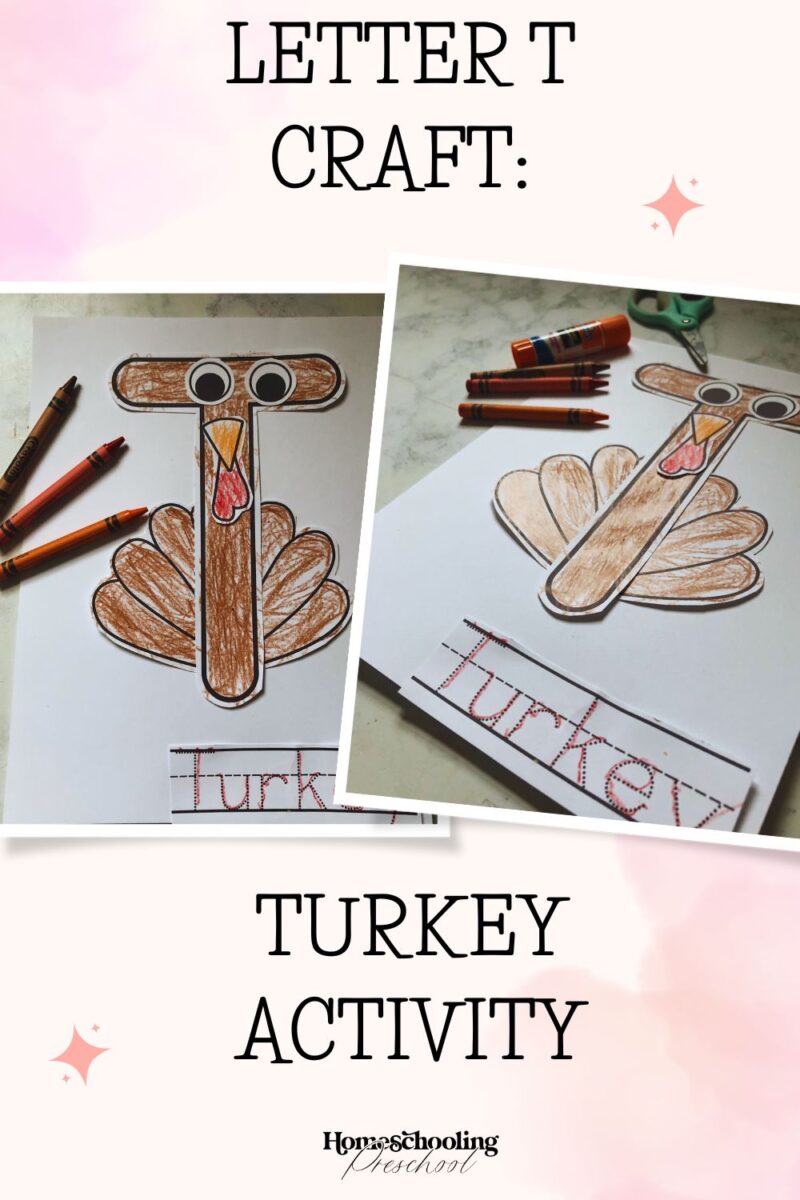 Letter T Craft: Turkey Activity - Homeschooling Preschool