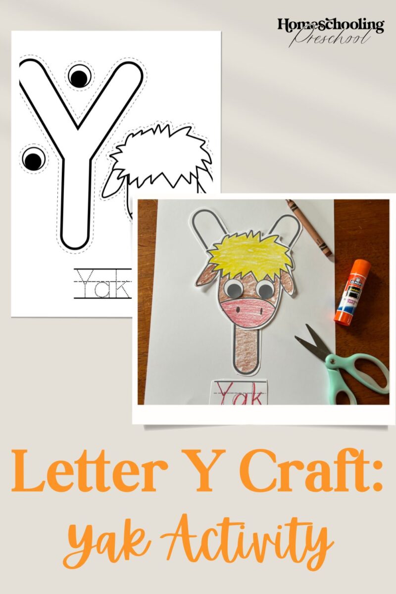 Letter Y Craft: Yak Activity - Homeschooling Preschool