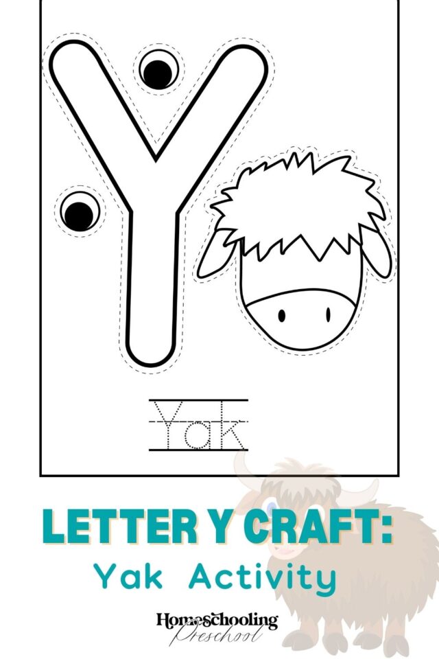 Letter Y Craft: Yak Activity - Homeschooling Preschool