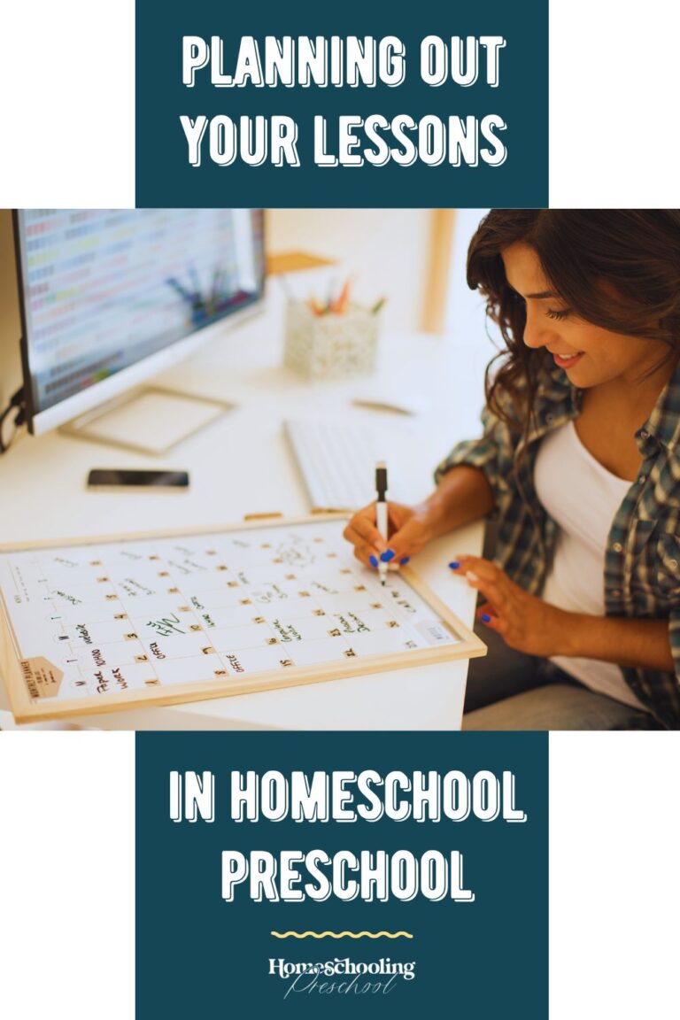 Planning Out Your Lessons in Homeschool Preschool - Homeschooling Preschool