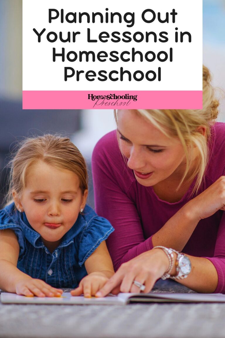 Planning Out Your Lessons in Homeschool Preschool - Homeschooling Preschool