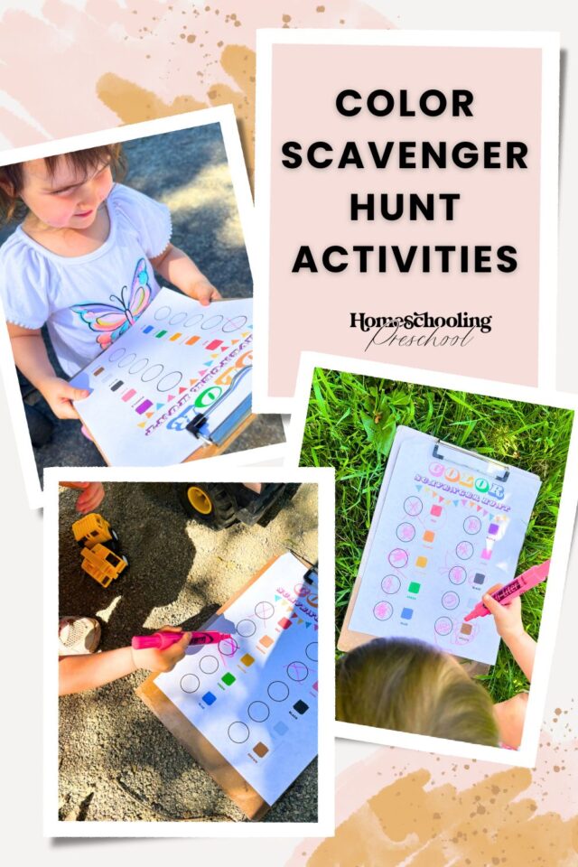 Color Scavenger Hunt Activity - Homeschooling Preschool