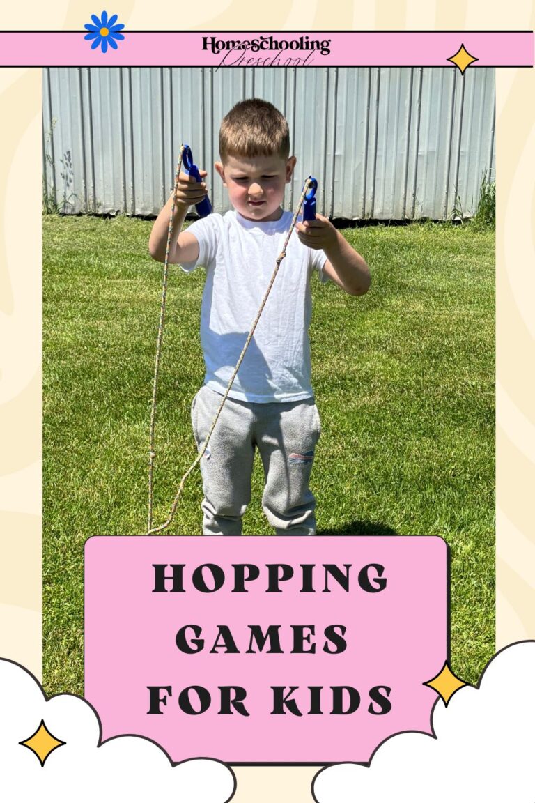 Hopping Games for Kids - Homeschooling Preschool