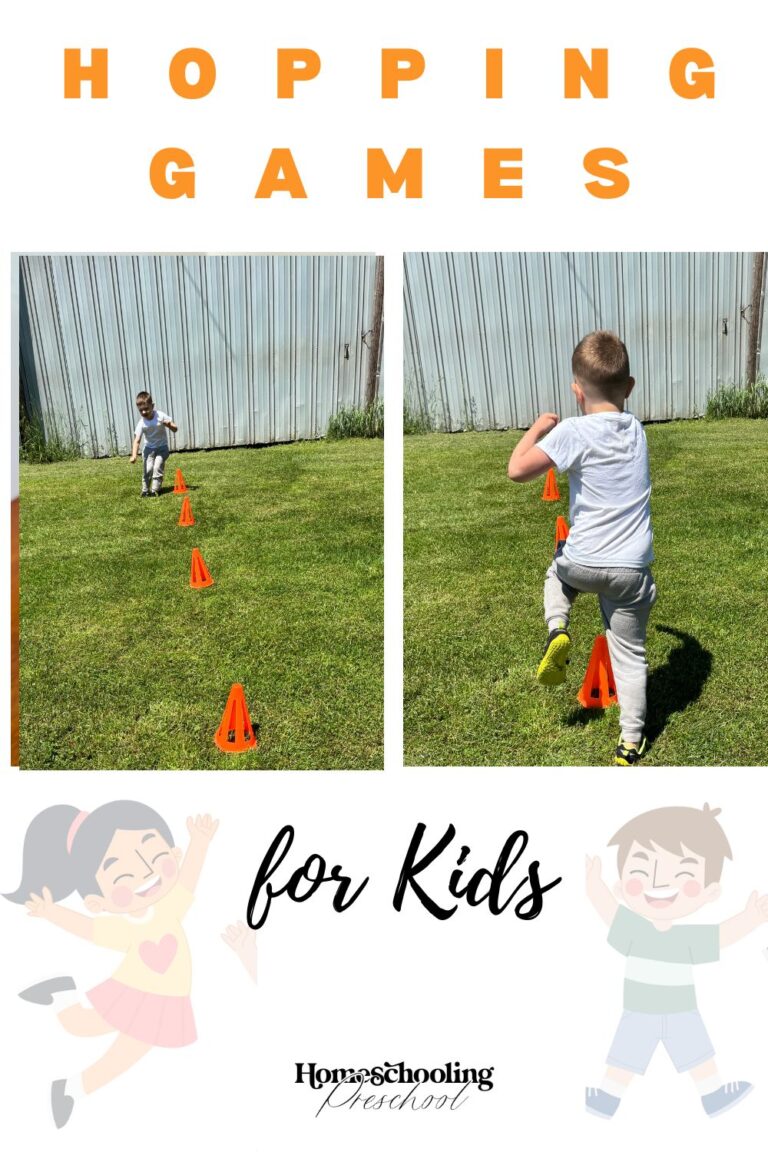 Hopping Games for Kids - Homeschooling Preschool