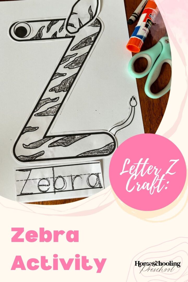 Letter Z Craft: Zebra Activity - Homeschooling Preschool
