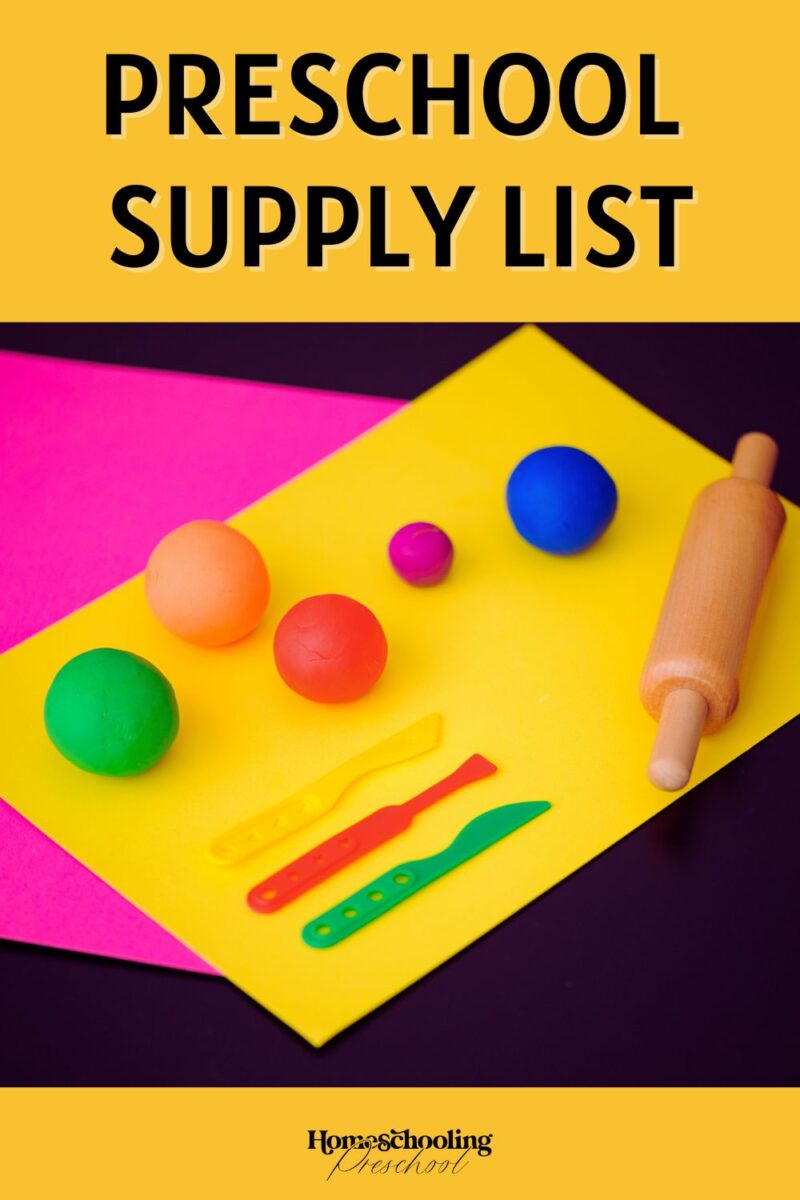 Preschool Supply List - Homeschooling Preschool