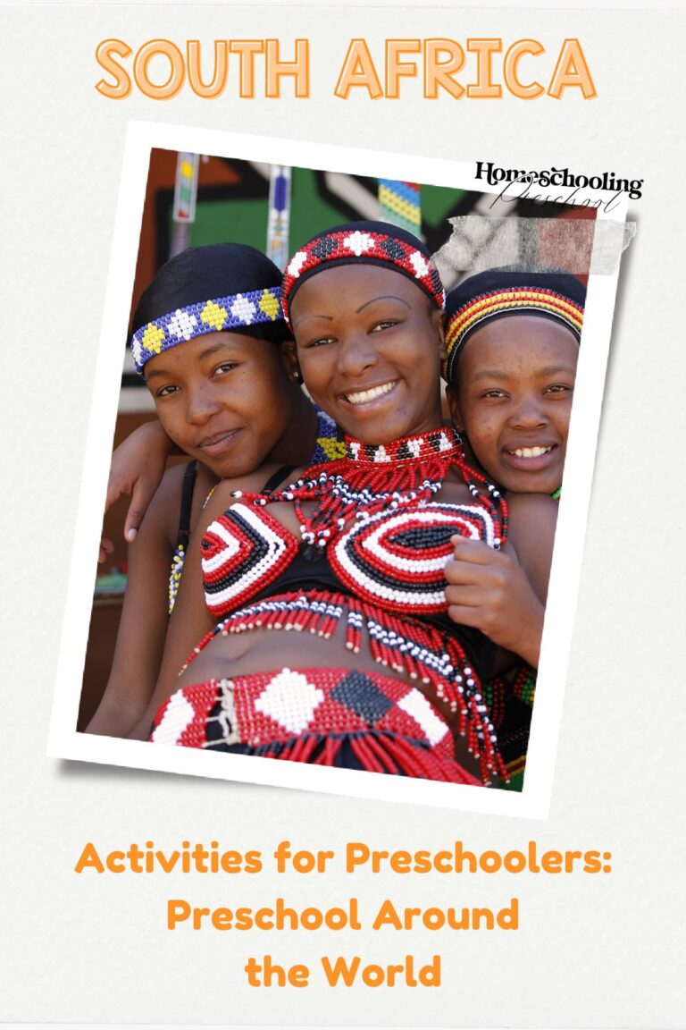 South Africa Activities for Preschoolers: Preschool Around the World