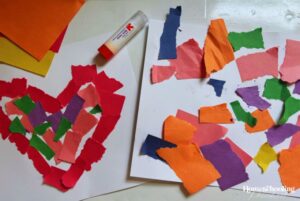 Ripping Paper Craft for Kids - Homeschooling Preschool