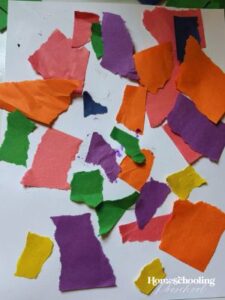 Ripping Paper Craft for Kids - Homeschooling Preschool