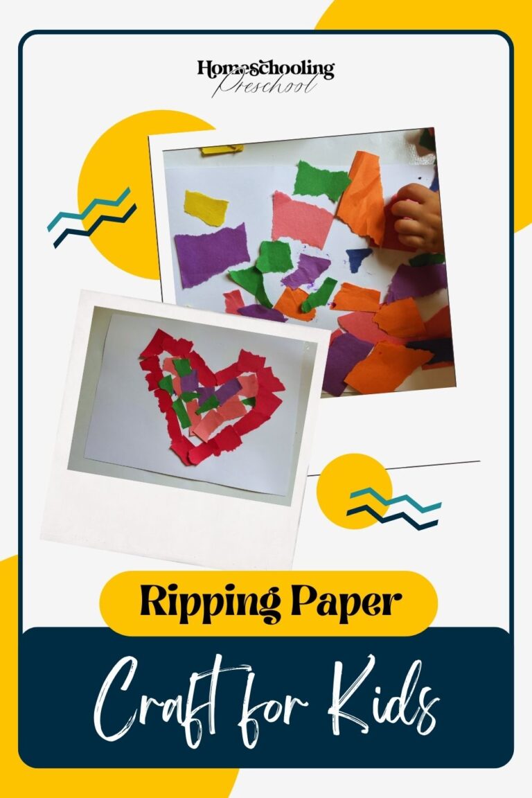 Ripping Paper Craft for Kids - Homeschooling Preschool