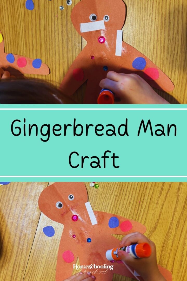 Gingerbread Man Craft - Homeschooling Preschool