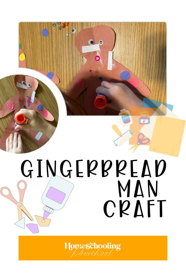 Gingerbread Man Craft - Homeschooling Preschool