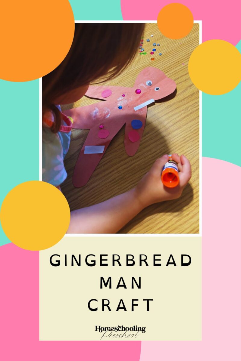 Gingerbread Man Craft - Homeschooling Preschool