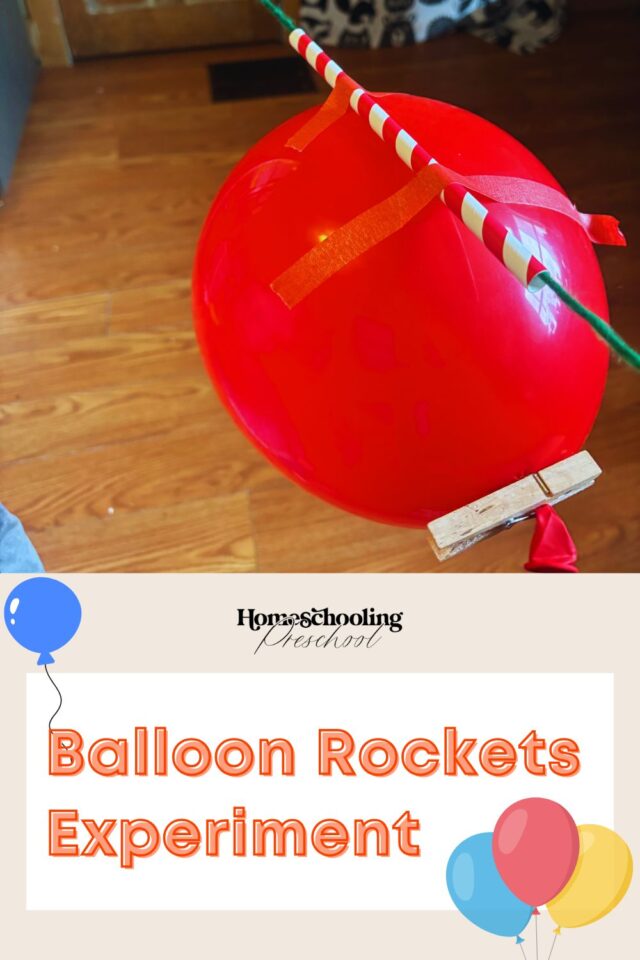 Balloon Rockets Experiment - Homeschooling Preschool